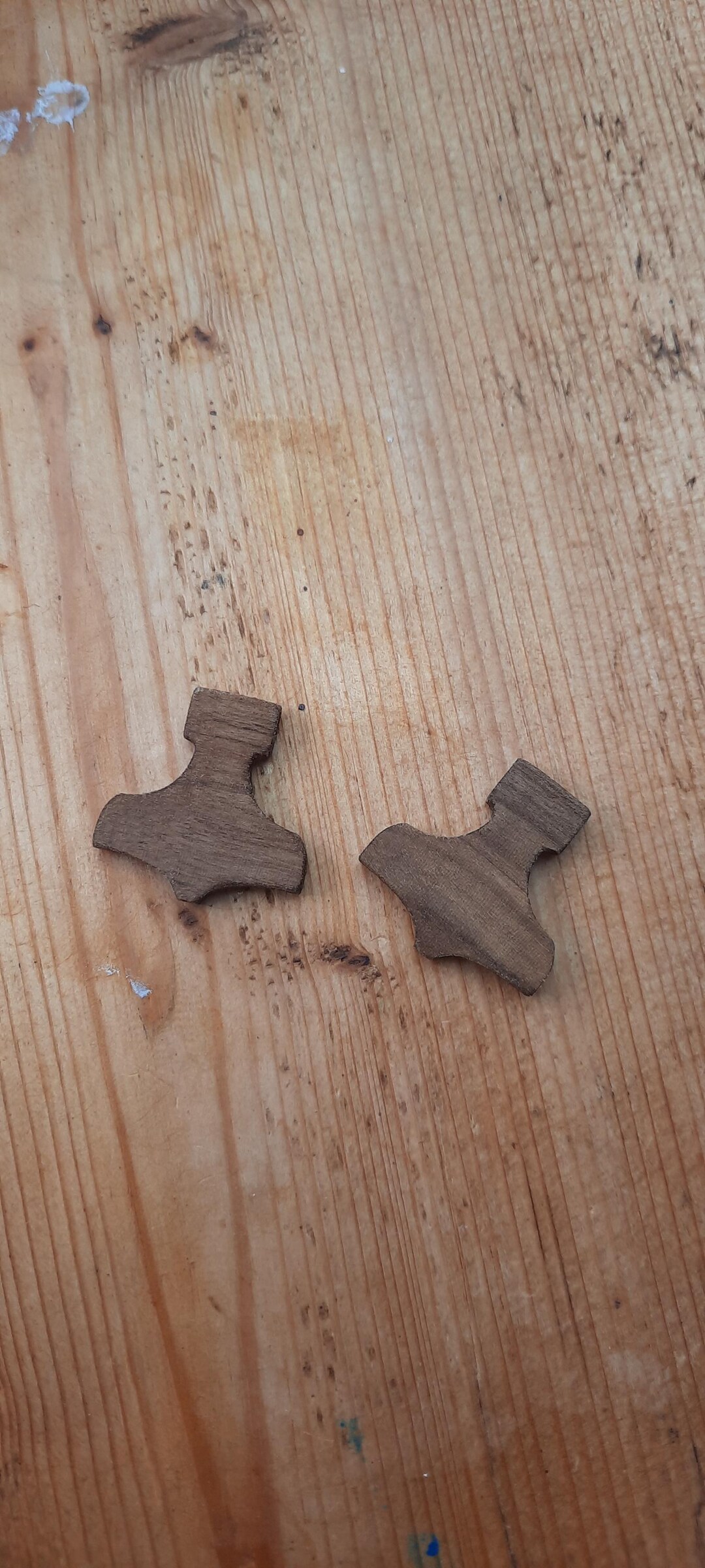 Mini Mjolnir - Walnut Wood - Etsy