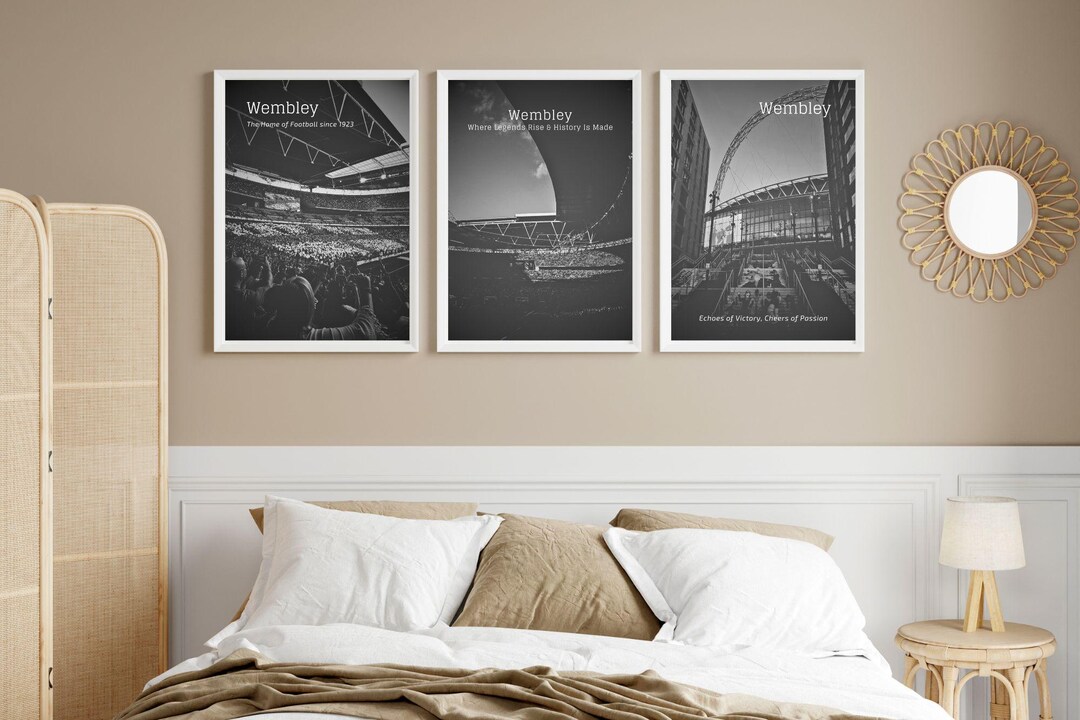 Wembley Stadium Poster Set – Iconic Football Wall Art | Digital ...