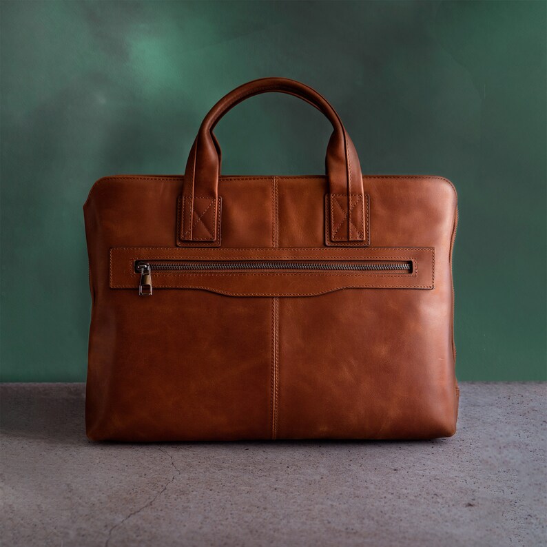 Briefcase, Custom Laptop Bag, Leather Computer Bag, Leather Satchel - Etsy