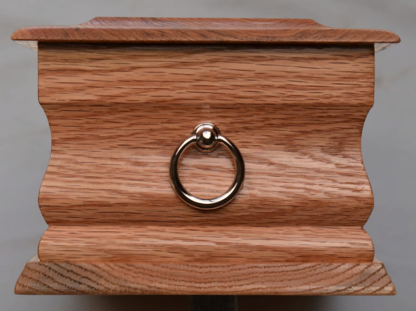 Double Adult Solid Oak Plain Urn/casket for Burial/cremation. Free Delivery/free Engraved Plaque ...