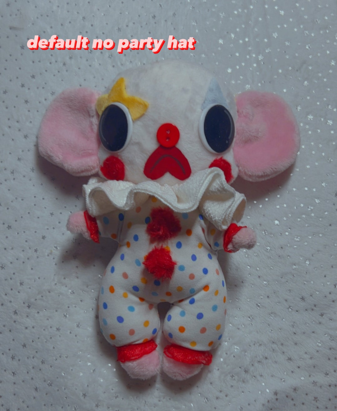 Trinket Clown Mouse Weighted Plushie - Etsy
