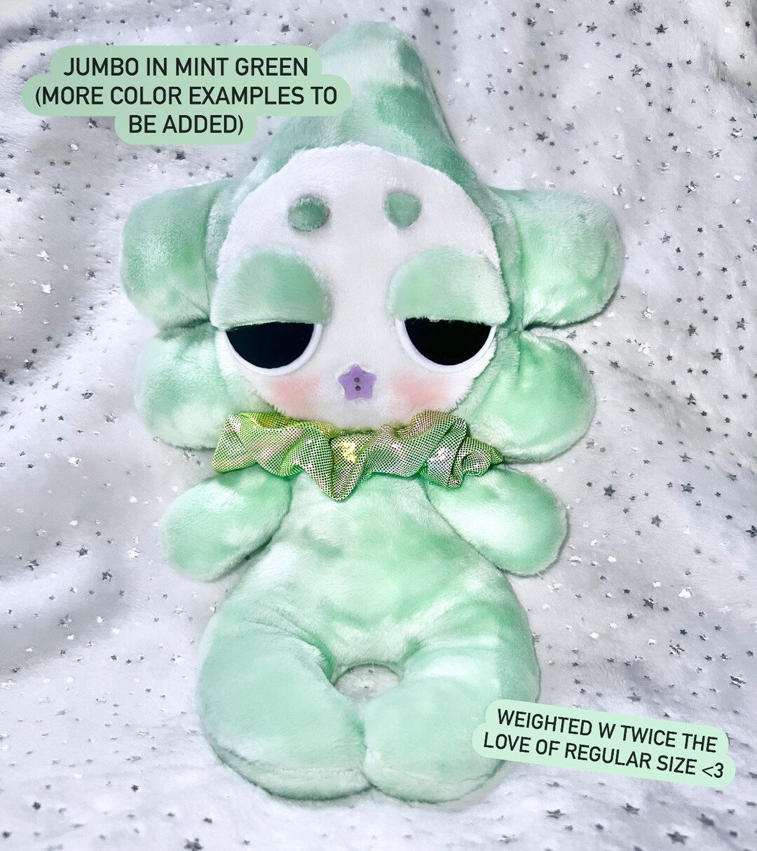 Jumbo Lil Star Dreamer Weighted Plush 2lbs (customizable Options in ...