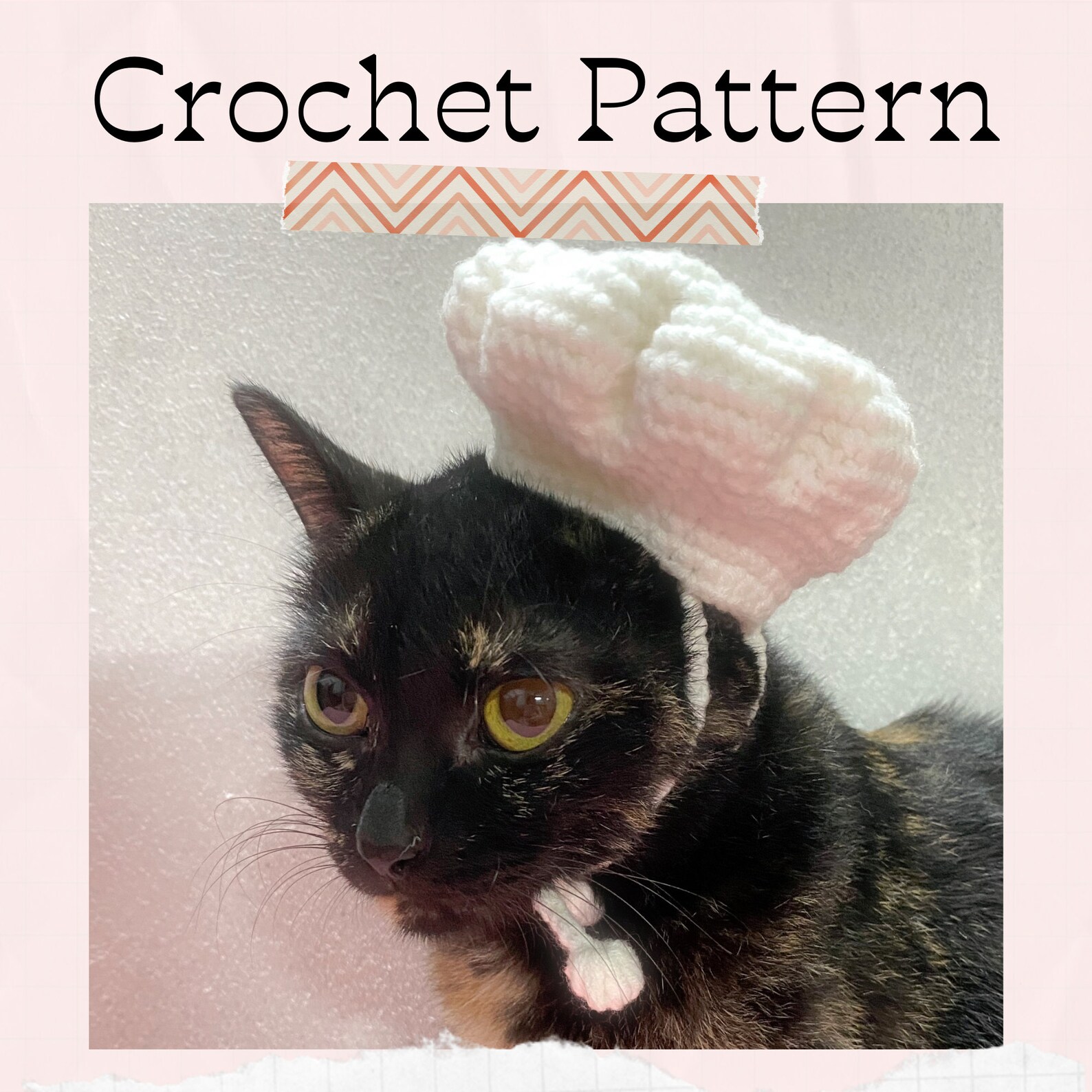 Crochet Pattern: Flared Toque Hat for Cats PDF Instructions - Etsy