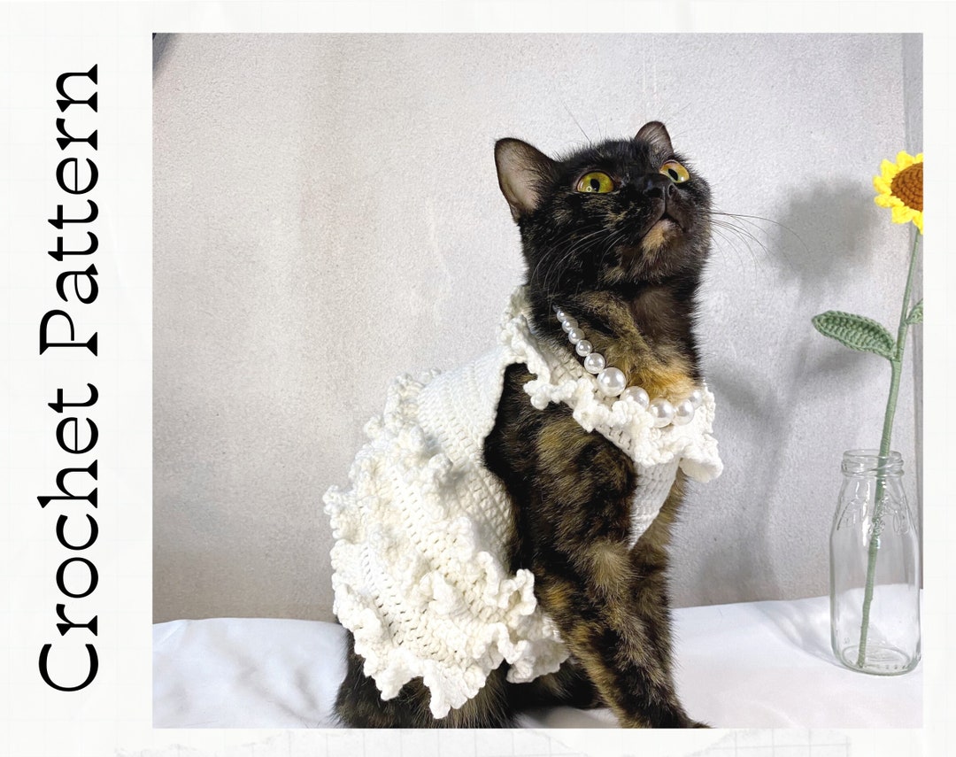 Crochet Pattern: Wedding Dress for Cats, PDF Instructions for Cat ...