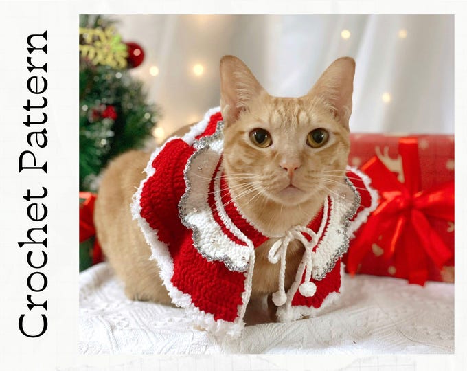 Crochet Pattern: Flared Toque Hat for Cats, PDF Instructions for Cat ...