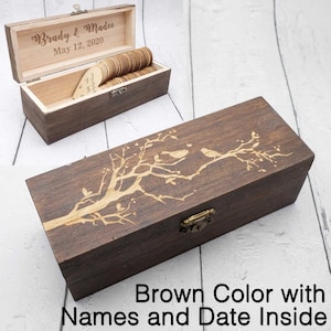 Personalized Wedding Guest Book, Personalized Keepsake Memory Box ...