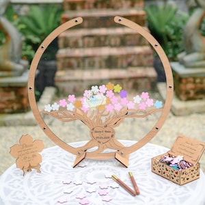 Personalized Wedding Guest Book Alternative, Family Tree Guest Book ...