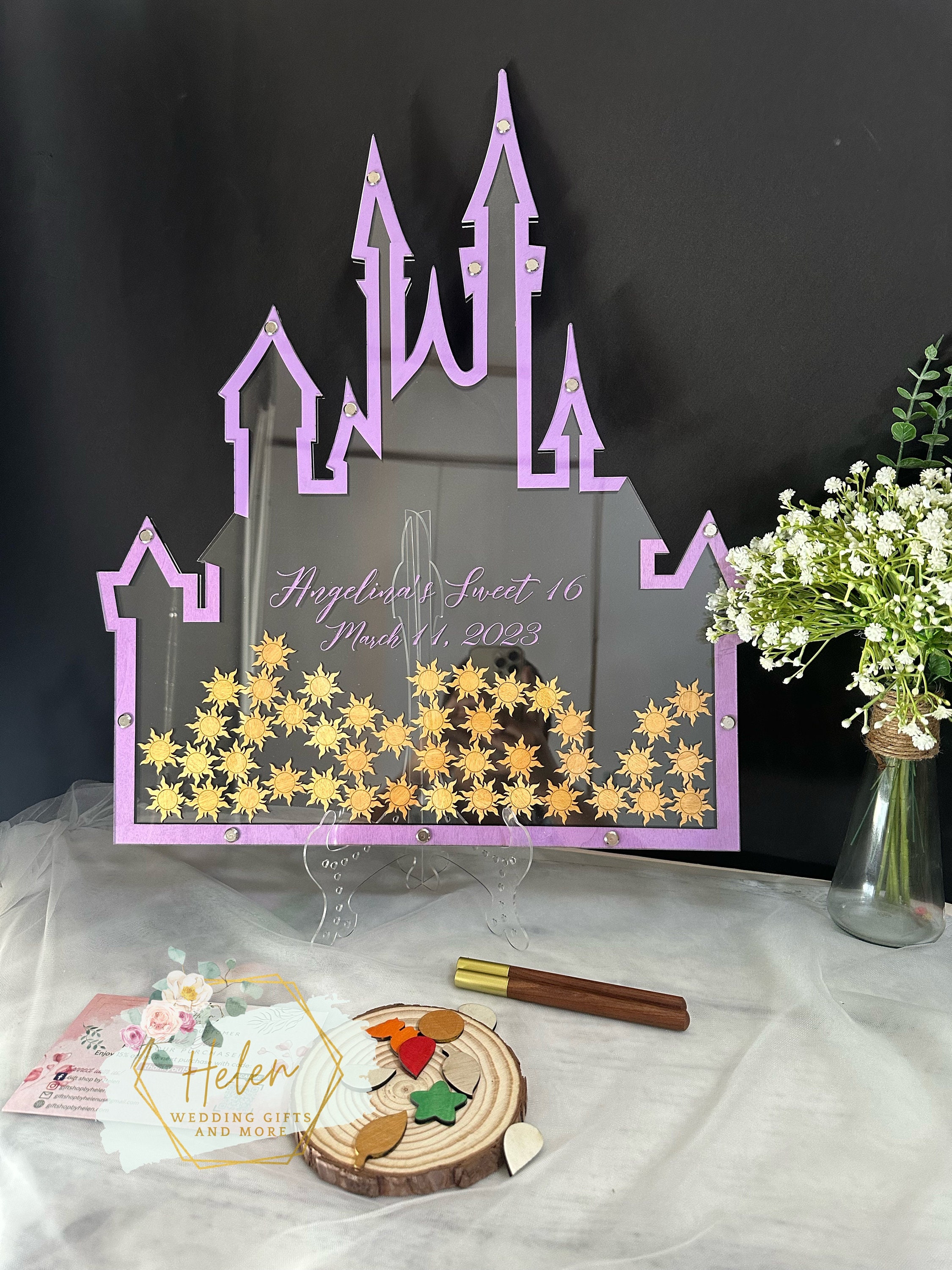 Enchanted Wonderland Castle Guest Book for Your Fairytale Wedding or ...