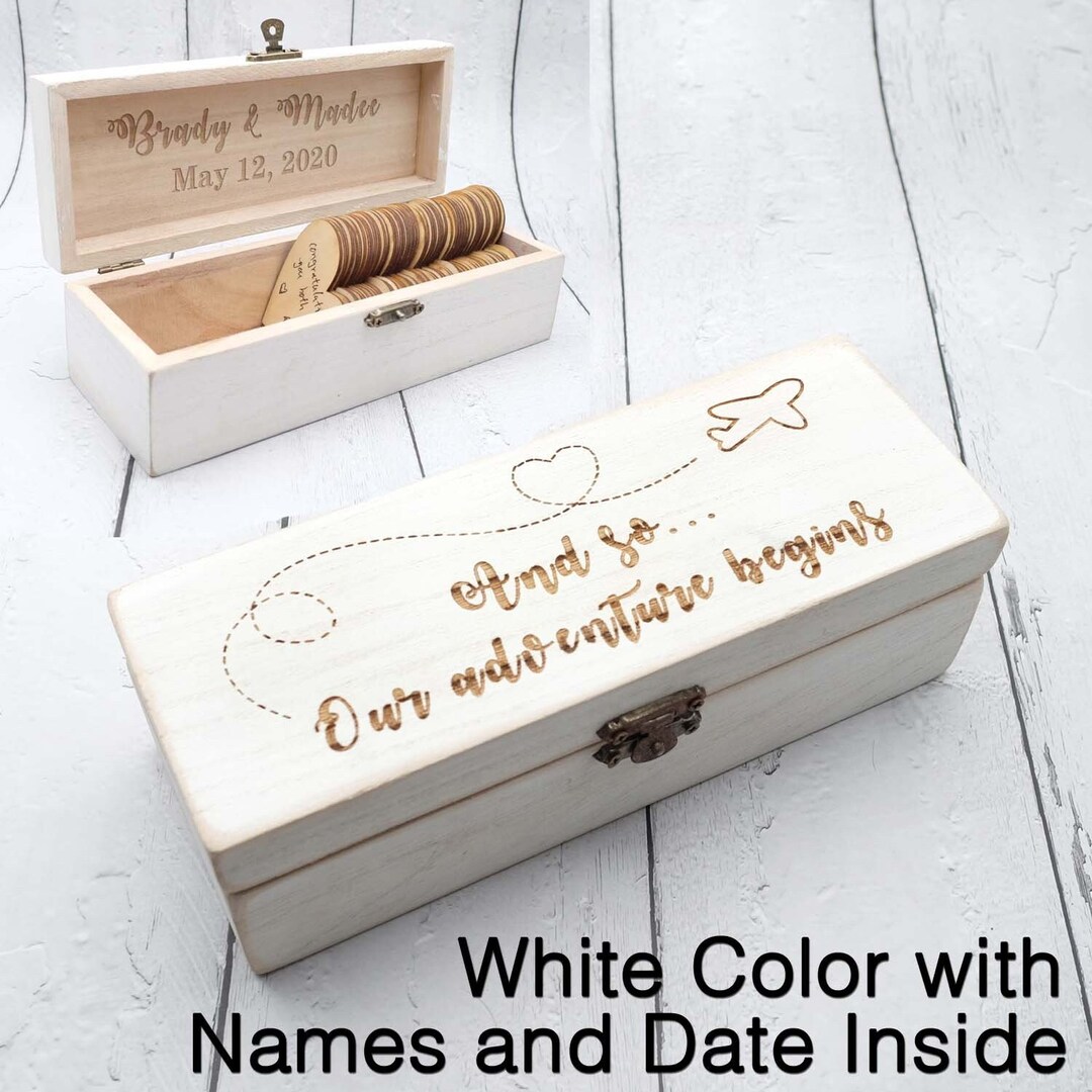 Personalised Wooden Wedding Day Keepsake Box With Optional Heart ...