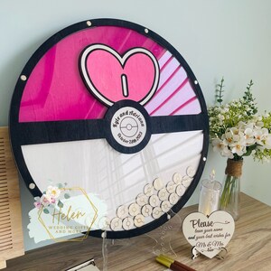 Unique Pokemon Love Ball Guest Book for Weddings and Events ...