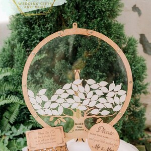 Unique Tree and Leaves Guest Book for Rustic Wedding - Etsy