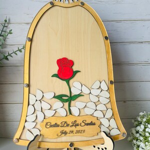 Beauty Guest Book, Wedding Guest Book, Rose Drop Box, Beast Wedding ...