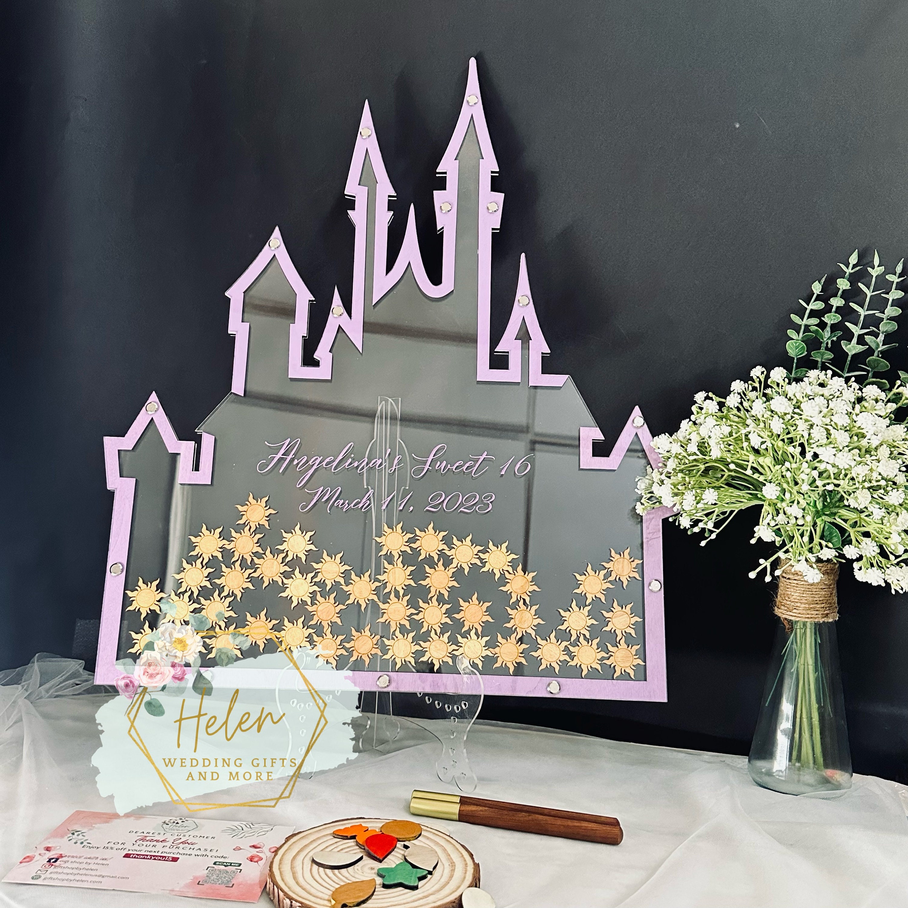 Enchanted Wonderland Castle Guest Book for Your Fairytale Wedding or ...