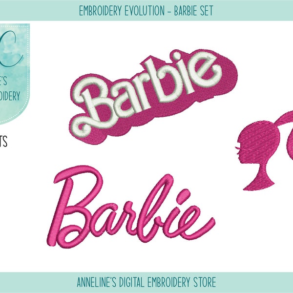 Barbie Machine Embroidery Designs - Etsy