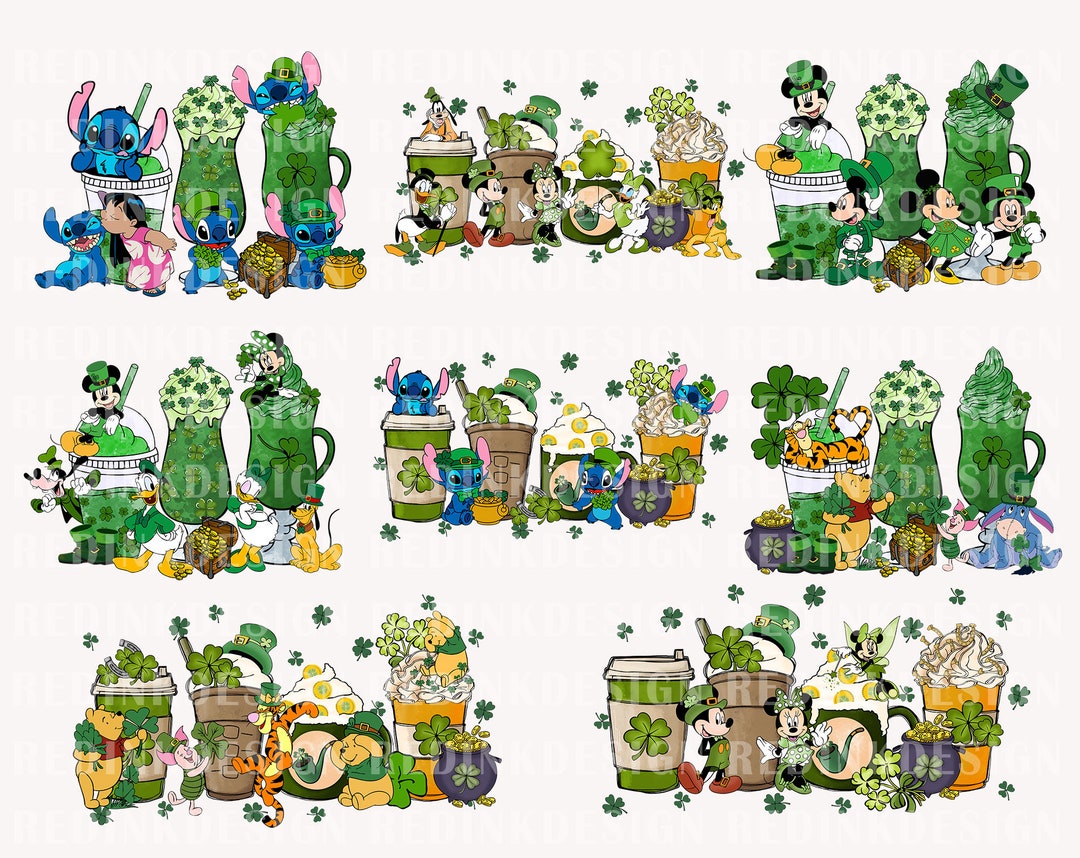 Bundle St. Patricks Day Coffee Drink Png, Coffee Lover Png, Latte Drink ...