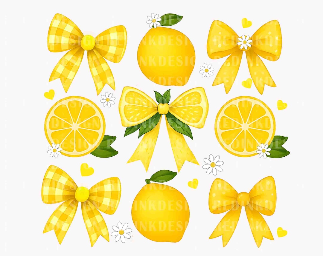 Coquette Lemon PNG, Lemonade Png, Preppy Mama Lemon Png, Cute Lemon ...