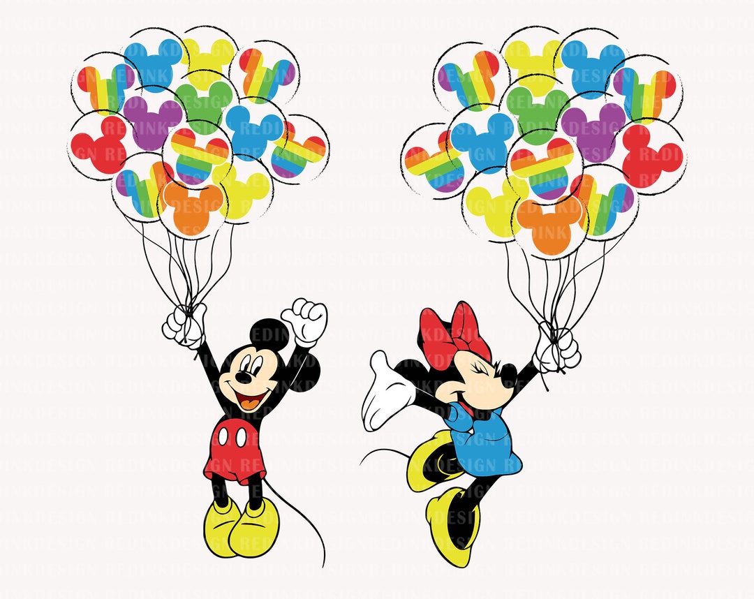 Rainbow Flag Svg, Equality Svg, LGBT Mouse Balloon Svg, Support LGBT ...