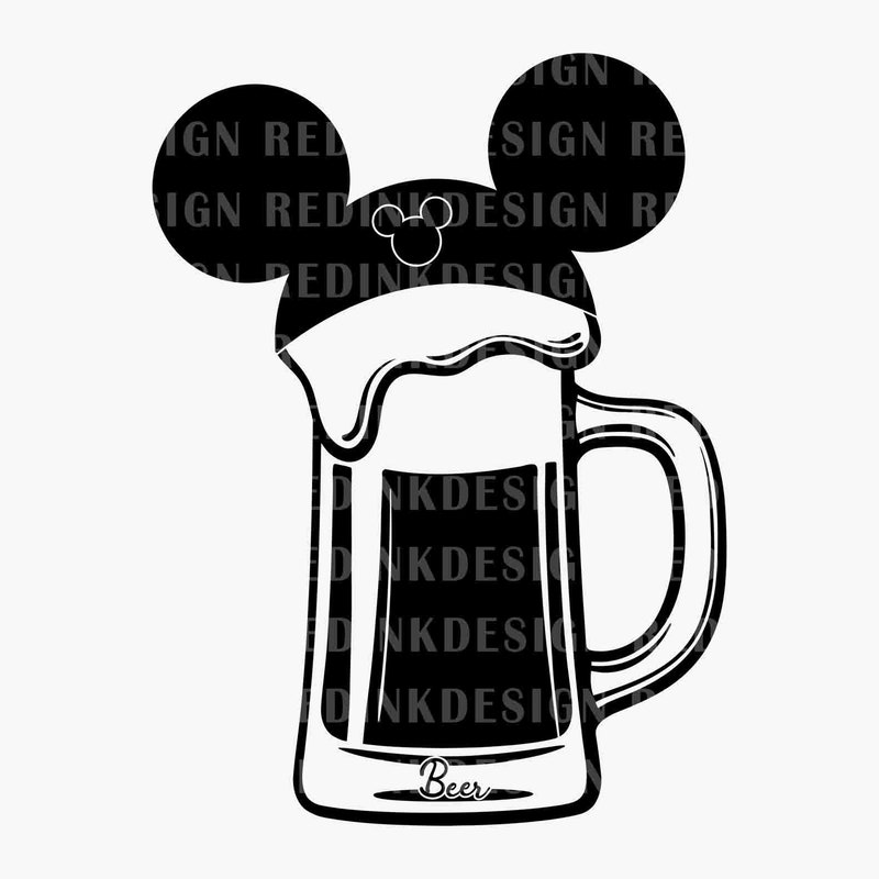 Mickey Beer Svg - Etsy