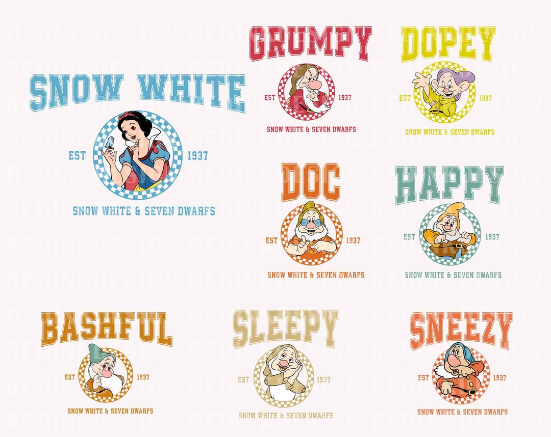 Bundle Seven Dwarfs SVG, Family Vacation Svg, Family Trip Svg, Vacay ...