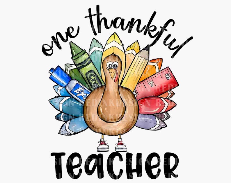 Happy Thanksgiving Teacher PNG, Happy Fall Png, Autumns Png, Turkey Day ...