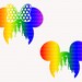 Bundle LGBT Mouse Head Castle Svg, Rainbow Mouse Head Svg, Rainbow Flag ...