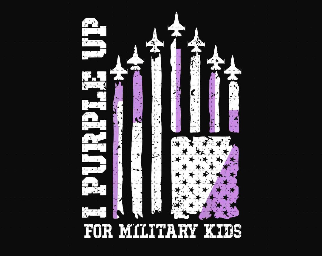 Purple up for Military PNG, Purple up Day Gift Png, Military Kids ...