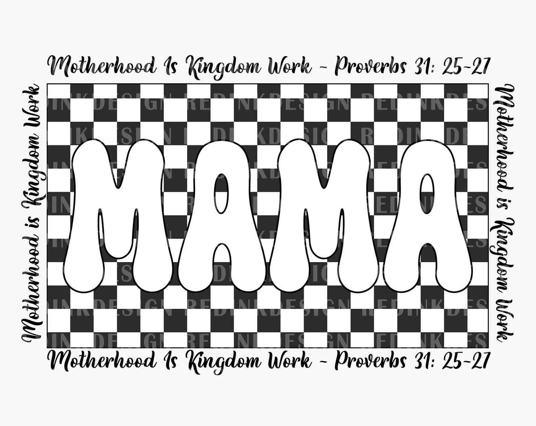 Checkered Mama PNG, Mama Png, Motherhood Mom Png, Mother's Day, Mama ...