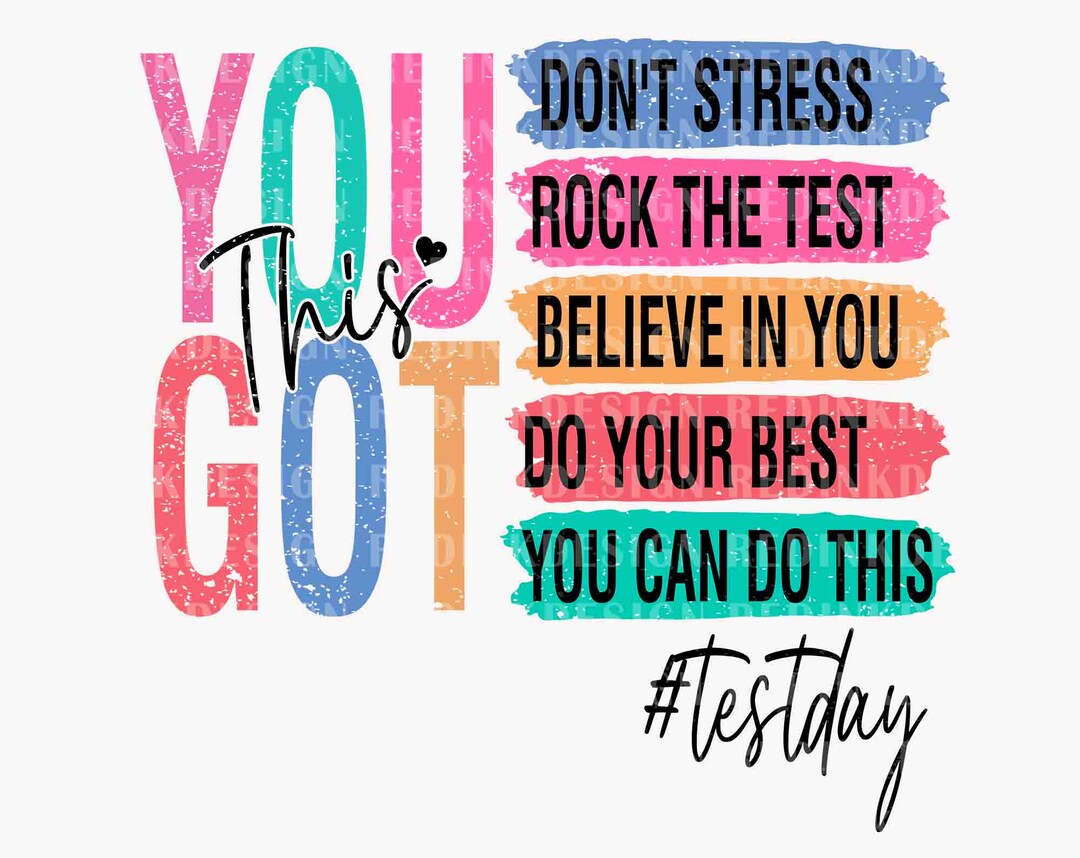 You Got This PNG, Testing Teacher Png, Back to School Teacher Png, Test ...