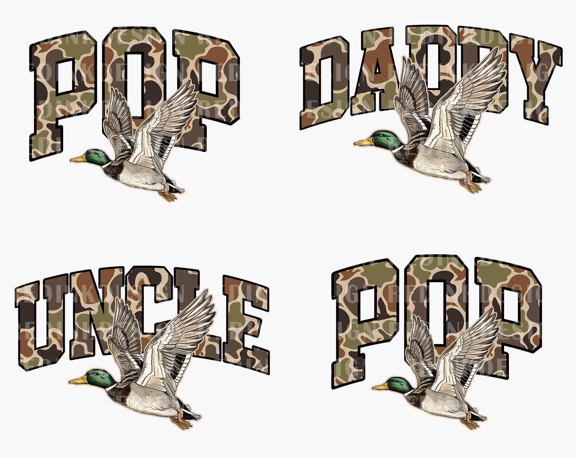 Camo Daddy, Uncle, Pop PNG Bundle, Hunting Png, Father's Day Png, Camo ...