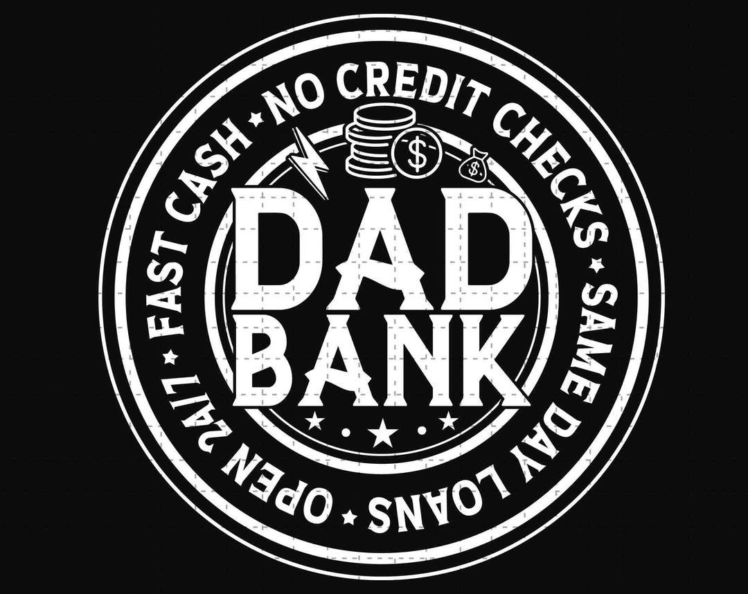 Bank of Dad PNG, Dad, Fathers Day Png, Birthday Gift for Dad Png ...
