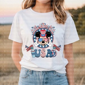 Retro USA Svg, Happy 4th of July Svg, Mouse Head Svg, July 4th Svg ...