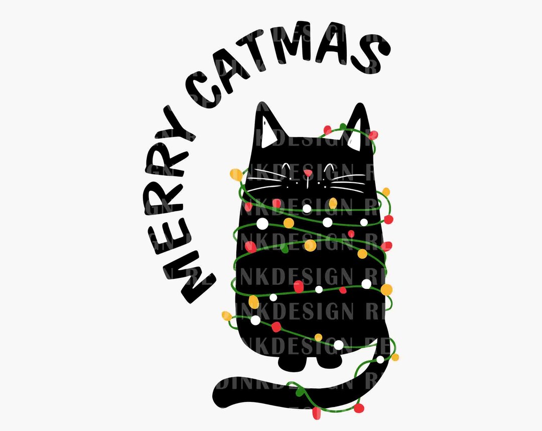 Meowy Christmas SVG, Merry Christmas Svg, Xmas Holiday Svg, Christmas ...