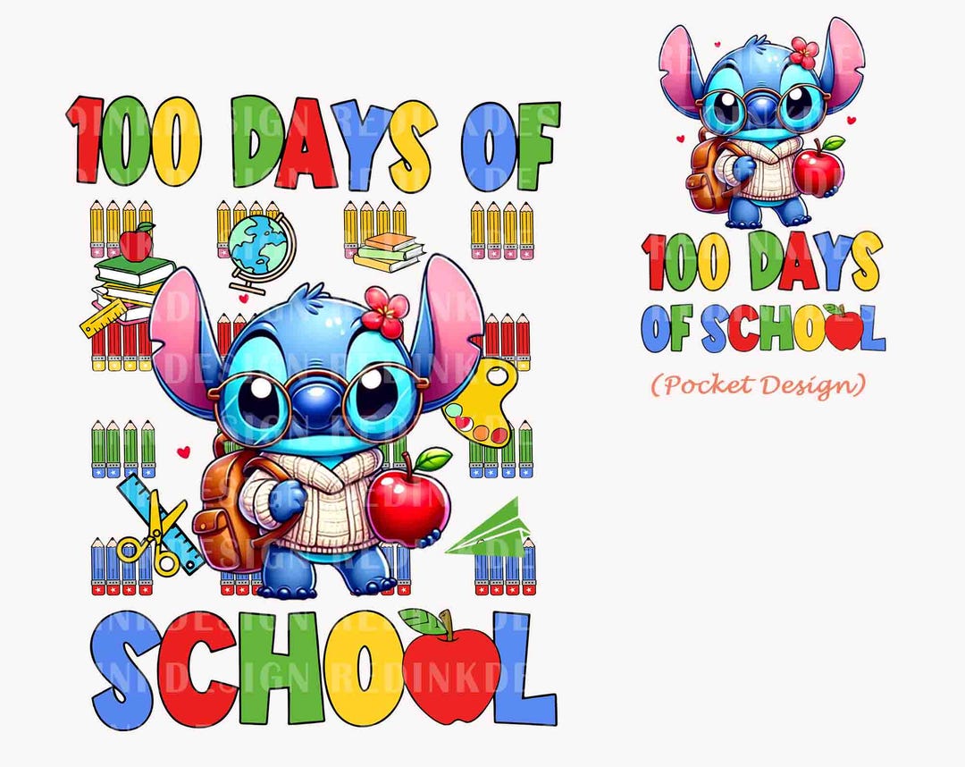 Happy 100 Days of School Png, Kids 100 Days Brighter Png, Cartoon Movie ...