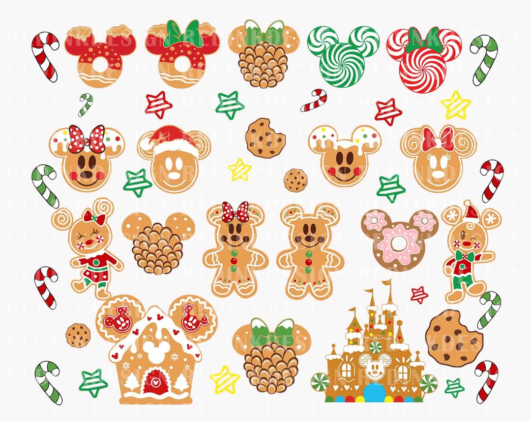 Christmas Svg Bundle, Gingerbread Castle Svg, Mouse Gingerbread, Pink ...
