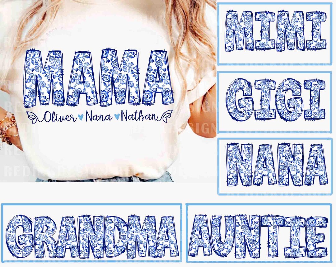 Personalization Kids Name Mama Floral PNG, Mama Floral Shirt, Mimi ...