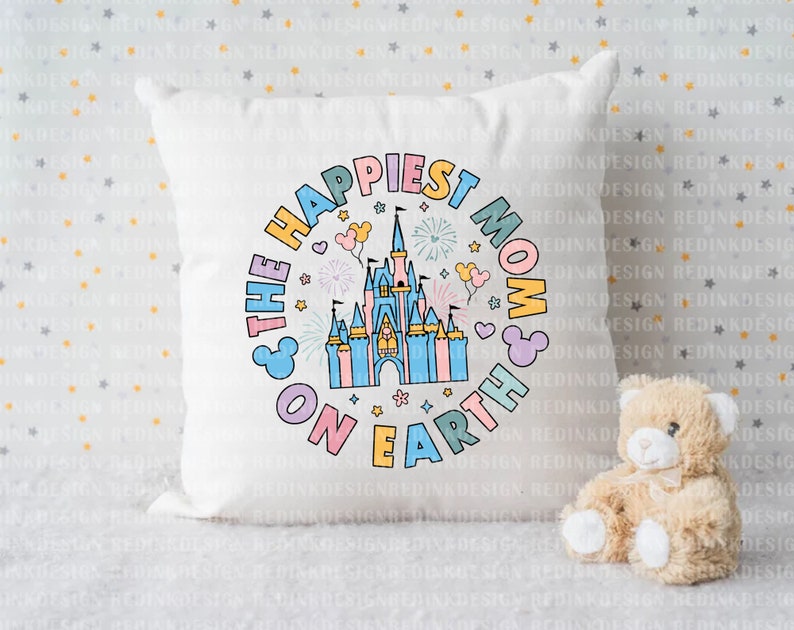 The Happiest Mom on Earth Svg Magical Castle Svg Family - Etsy