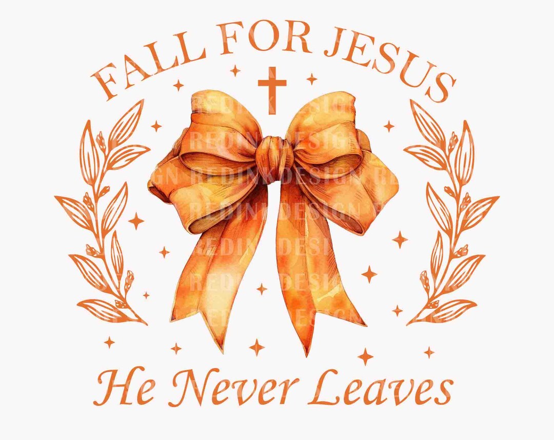 Fall for Jesus PNG, Jesus Coquette Png, Retro Fall Vibes Png, Autumn ...