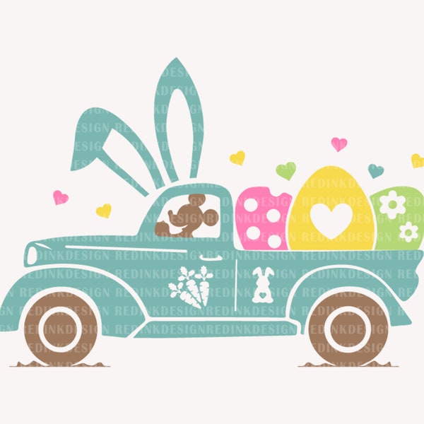 Easter Truck Svg - Etsy