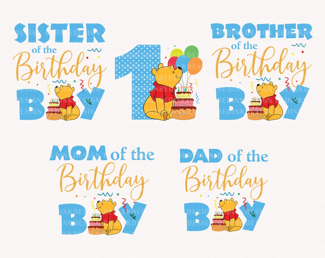 Bundle Birthday Boy Png, 1st Birthday Boy Png, Magical Birthday Png ...