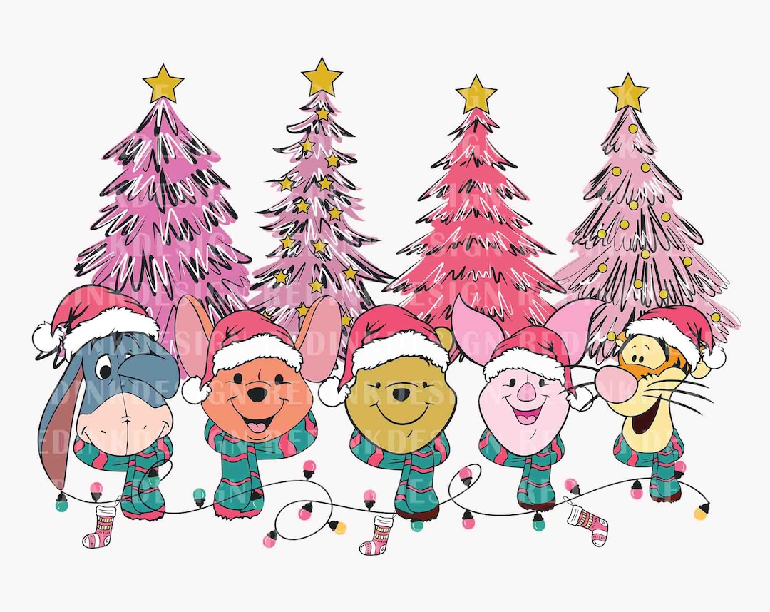 Merry Christmas PNG, Christmas Bear and Friends Png, Christmas Squad ...