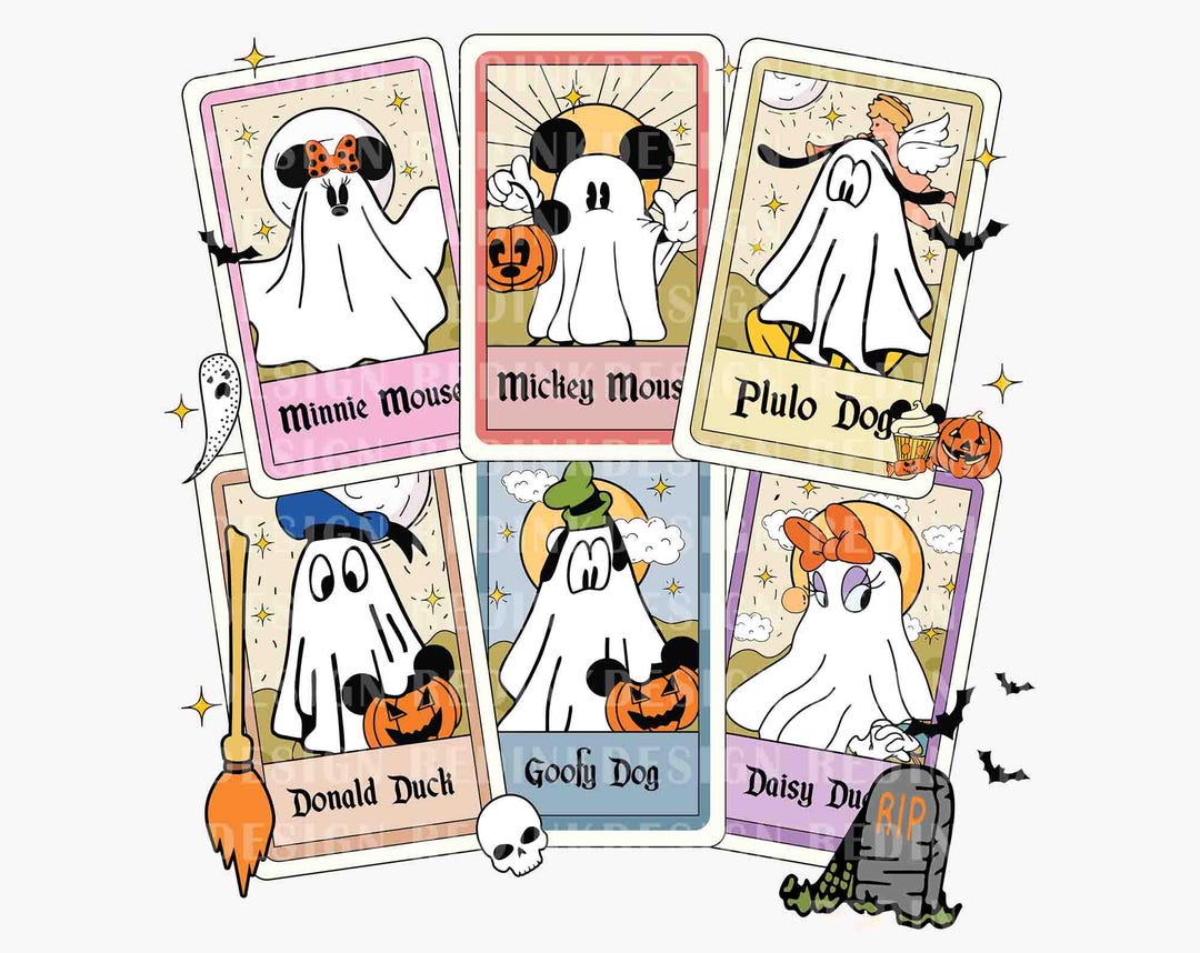 Halloween Mouse and Friends Ghost PNG, Halloween Png, Spooky Halloween ...