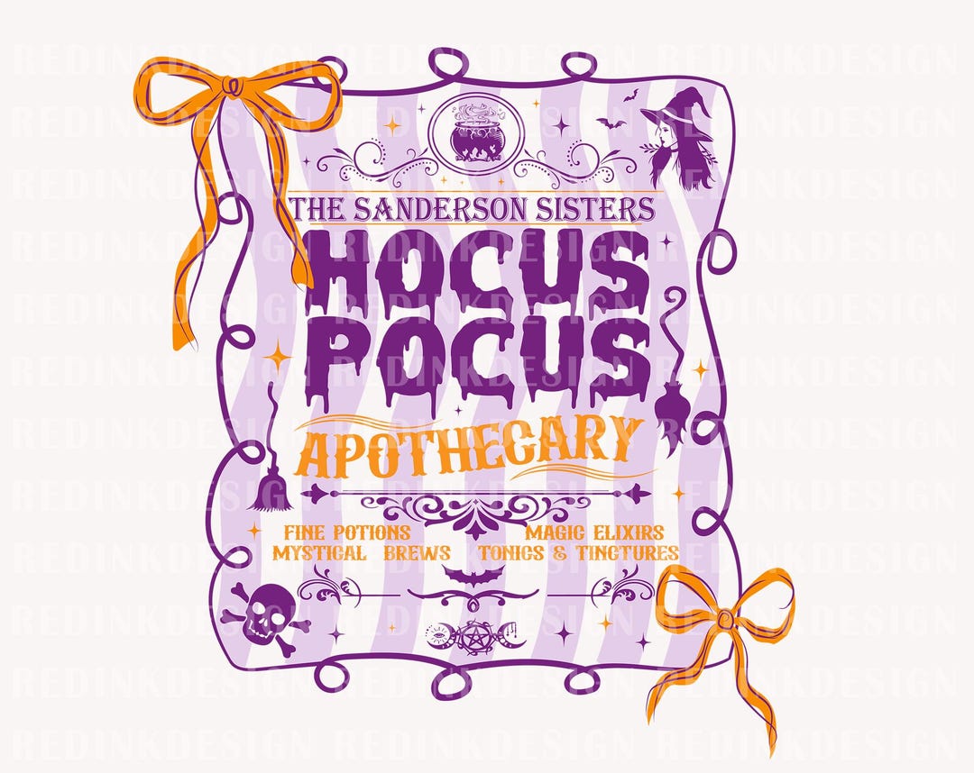 Hocus Pocus PNG, Retro Preppy Halloween Sublimation, Halloween Png ...
