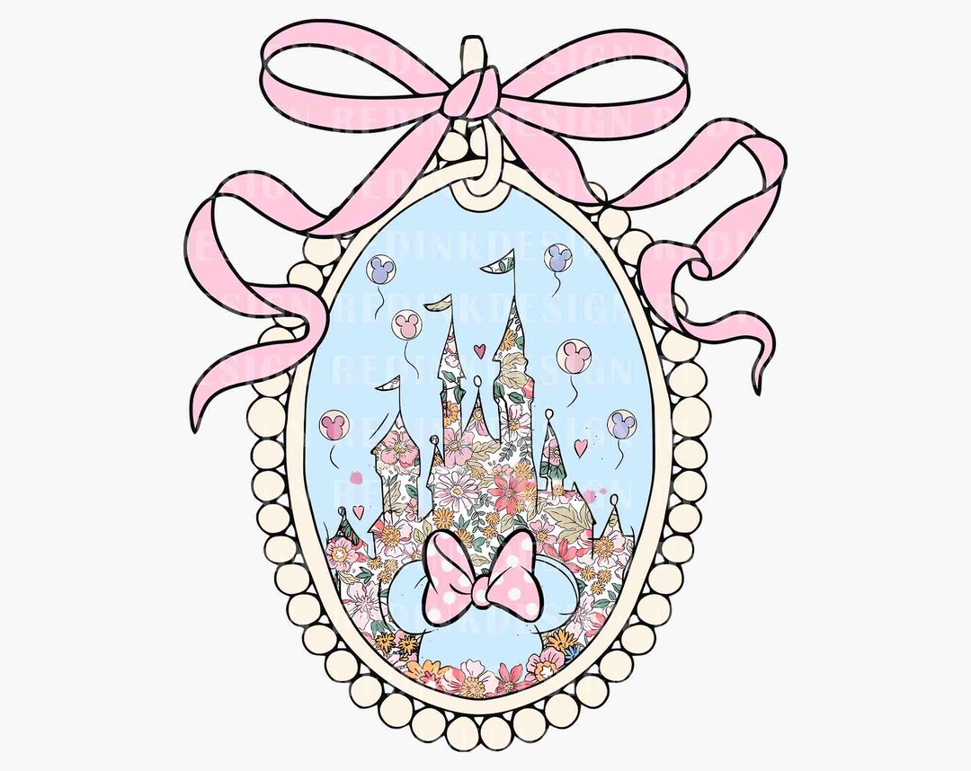Mouse Coquette PNG, Happiest Place on Earth Png, Princess Castle, Pink ...