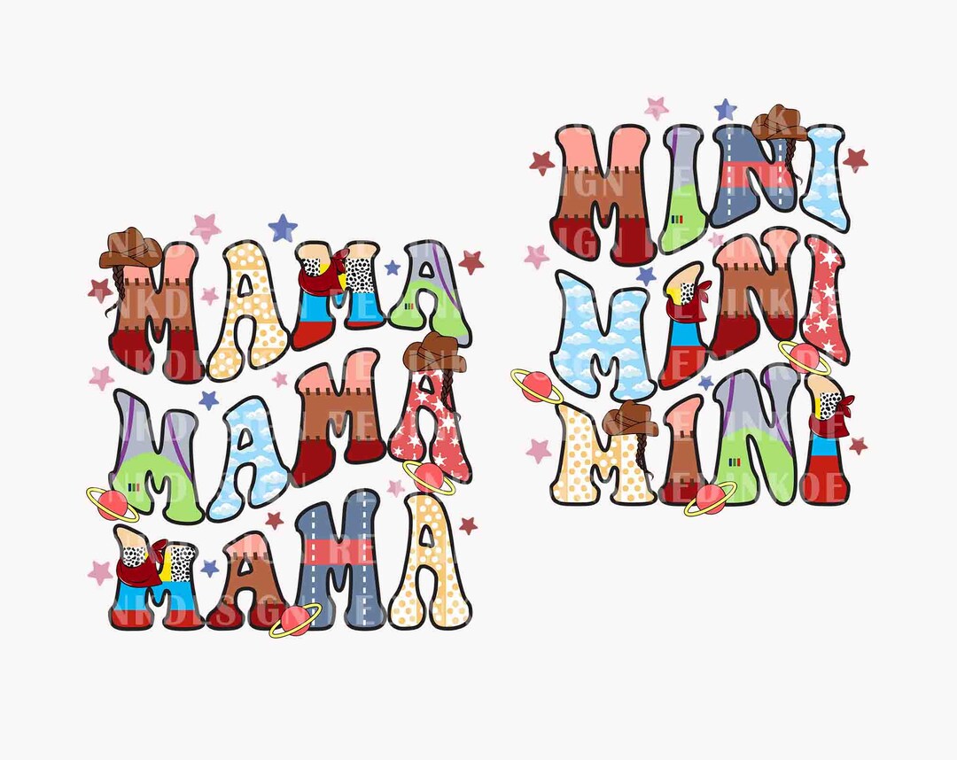 Bundle Mama and Mini PNG, Family Vacation Png, Mama Shirt Design, Gift ...