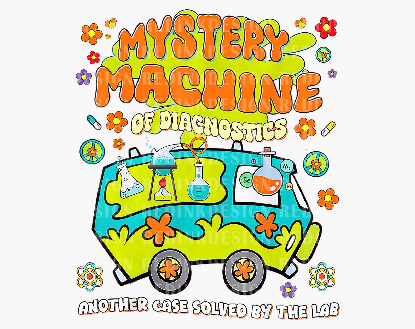 Lab Week 2025 Mystery Machine PNG, Laboratory Technician Png, Mystery ...