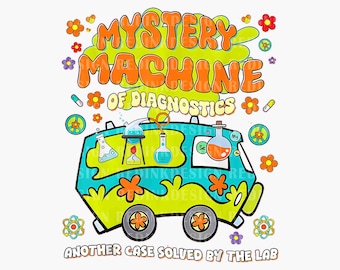Lab Week 2025 Mystery Machine Png, Mystery Machine of Diagnostics Png ...