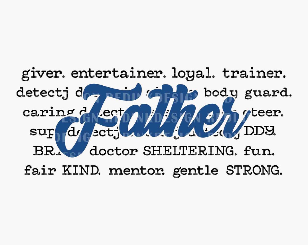 Father Words Art SVG PNG, Father's Day Svg, Best Dad Ever Svg, Dad ...