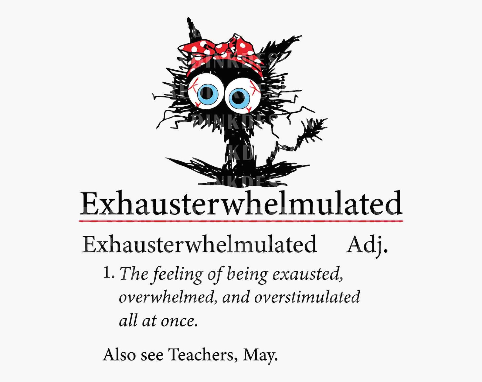 Funny Exhausted Teacher SVG, Tired Overwhelmed Svg, Black Cat Svg ...