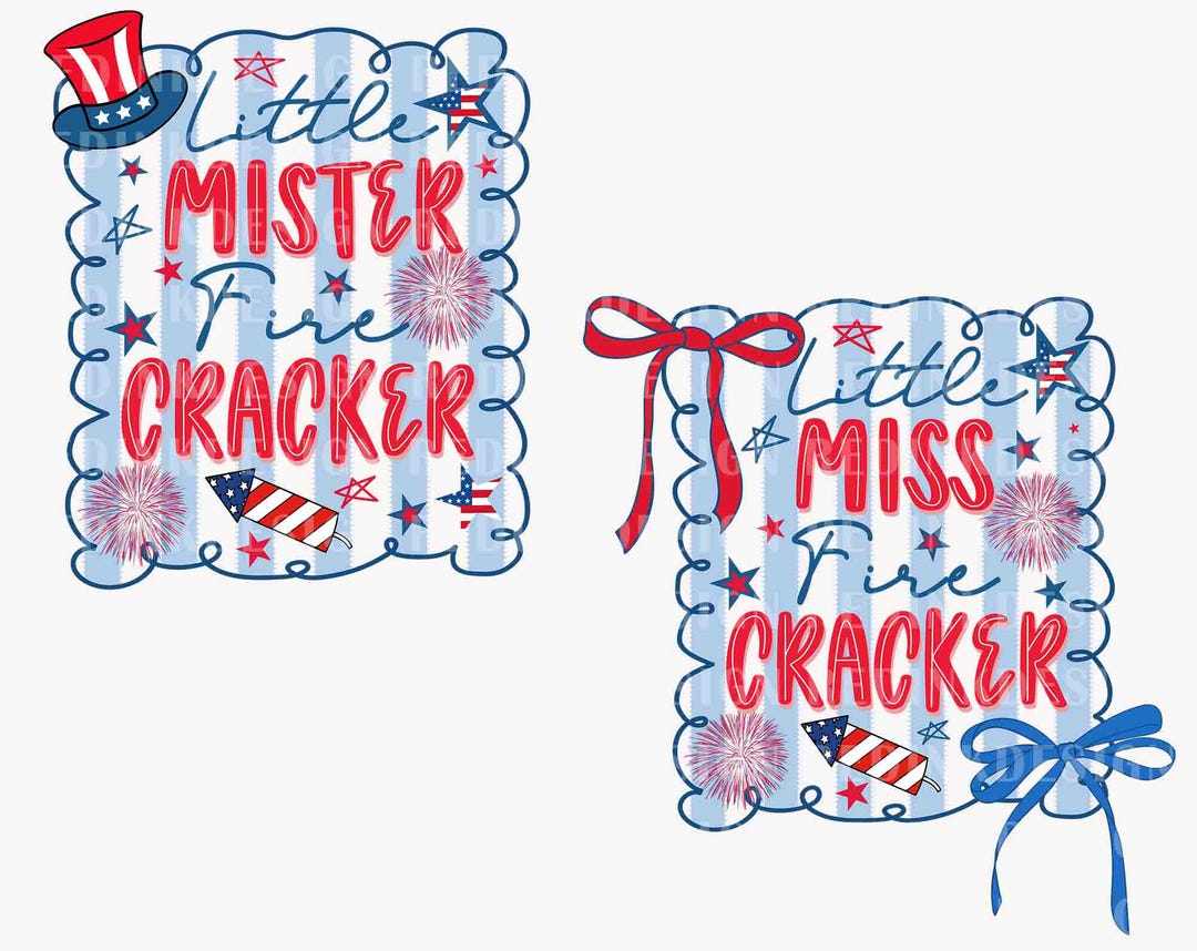Little Miss Firecracker PNG, 4th July Png Kids, American Girl Boy Shirt ...