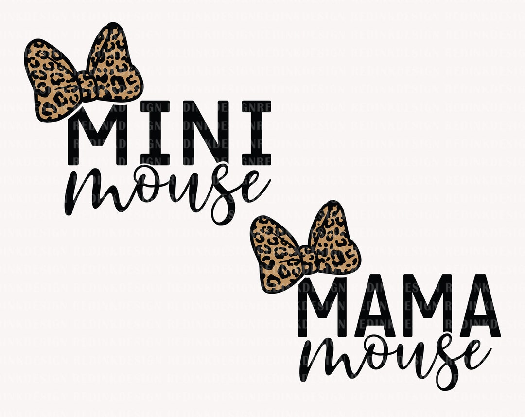 Mama Mouse Svg, Mama Leopard Bow Svg, Family Vacation Svg, Mother's Day ...